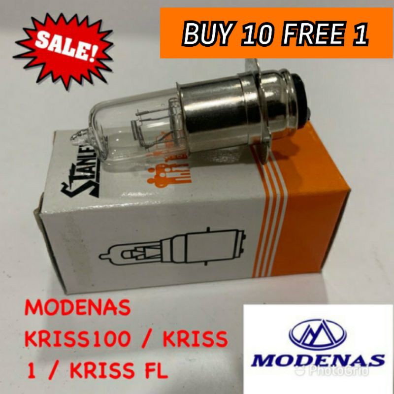 STANLEY HALOGEN MODENAS KRISS110 KRISS100 KRISS FL KRISS 1 MR1 BULB ...