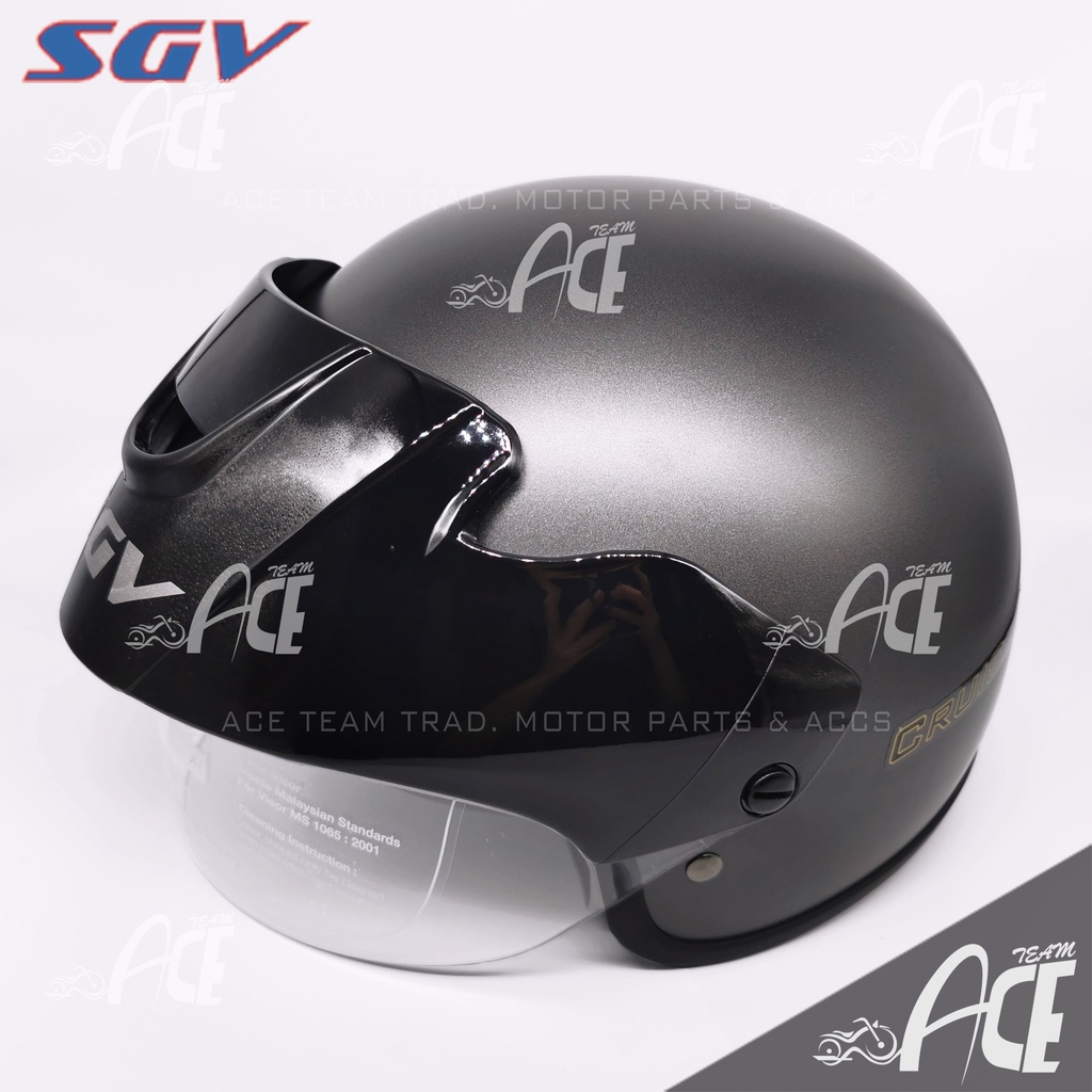 SGV Cruiser Visorex Helmet 60cm Motorcycle Helmet Matte Colour Matt ...