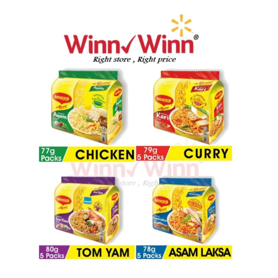 MAGGI 2-MINN (77 - 80g) Each ( Assorted Flavours ) | Shopee Malaysia