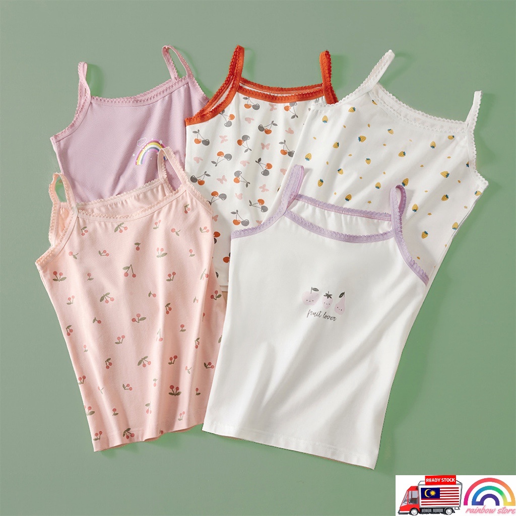 NEW Premium Quality Sweet Girl Singlet Undershirts Teenager/Girl Tank ...