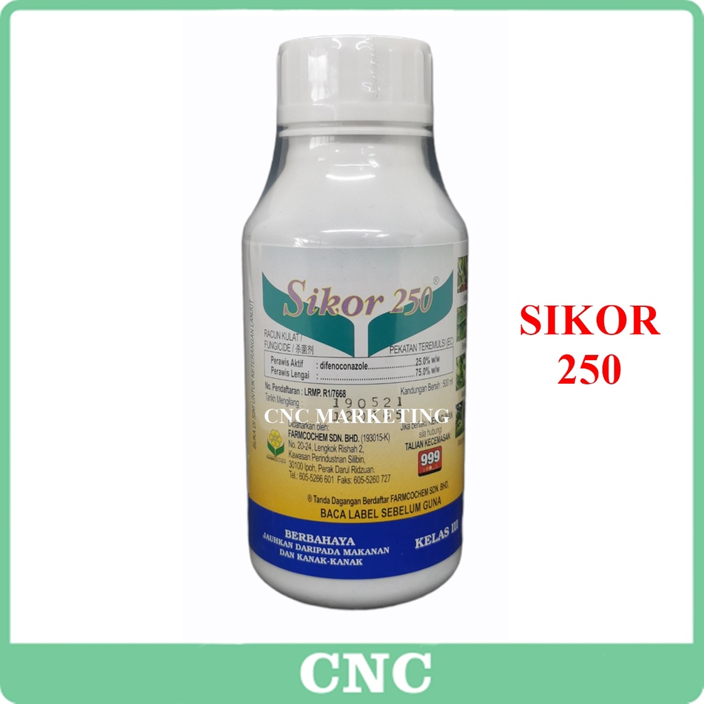 500ML Sikor 250 Farmcochem Difenoconazole 25.0% Racun Kulat Durian ...