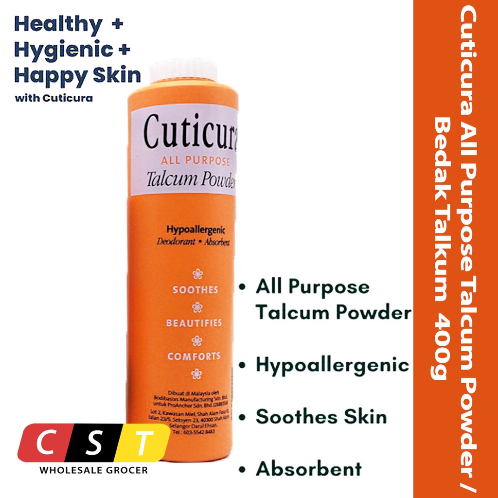 Cuticura All Purpose Talcum Powder / Bedak Talkum 400g | Shopee Malaysia
