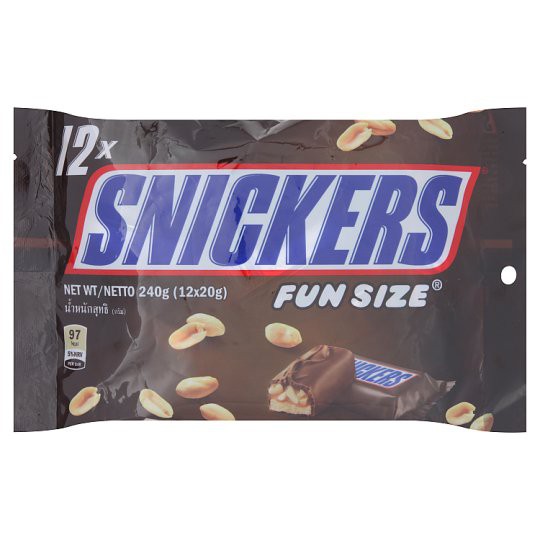 Snickers Chocolate Fun Size 12 x 20g | Shopee Malaysia