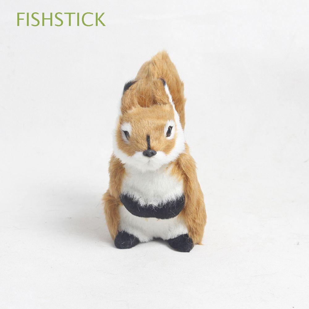 FISHSTICK 19*18cm Animal Plush Toys 8*7cm Squirrel Plush Doll Squirrel ...