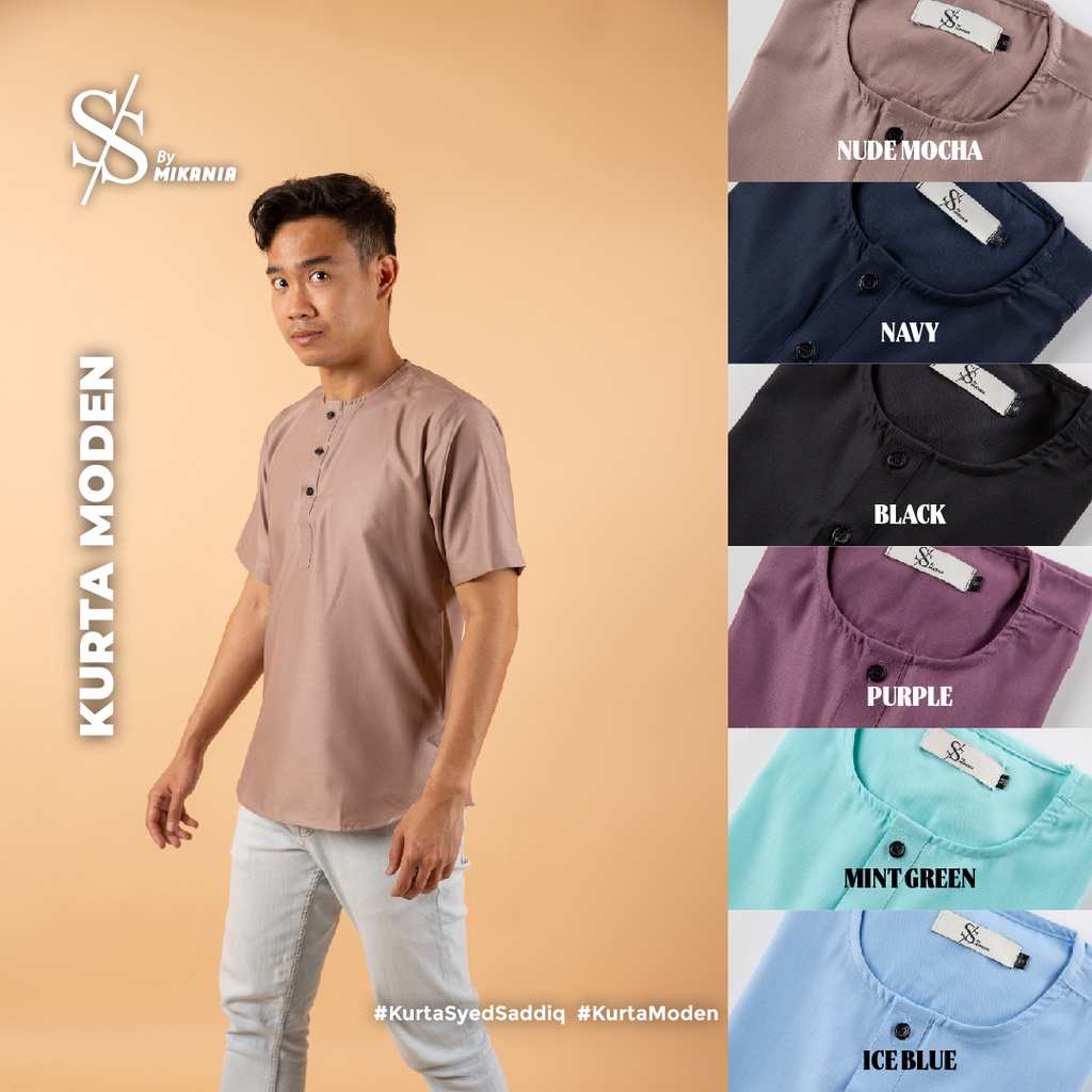 🔥 RAYA 2022: KURTA MODEN EDISI BAHARU SYED SADDIQ 🔥 Short Sleeve ...