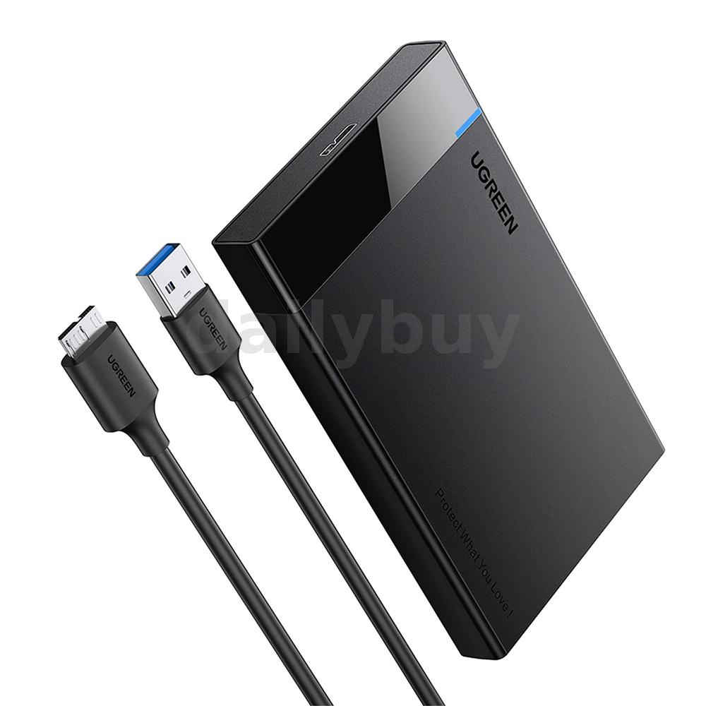 UGREEN 2.5 inch SATA Hard Drive Enclosure USB 3.0/Micro-B 3.0 External ...