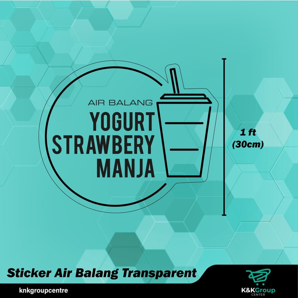 Sticker Air Balang Transparent Simple Black 1kaki | Shopee Malaysia