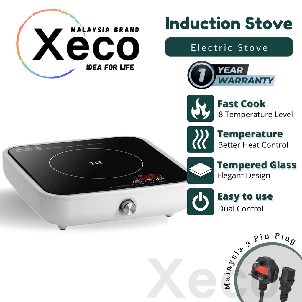 Xeco Induction Cooker Soft Touch Control Panel l Electrical Stove ...