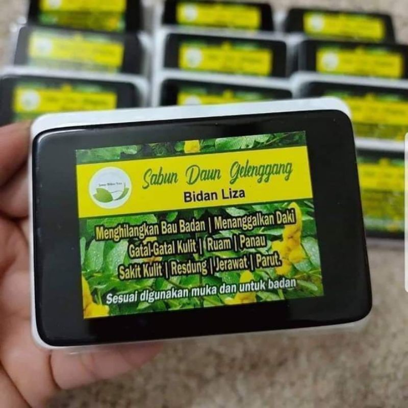 Sabun daun gelenggang bidan liza/sabun kurap/sabun panau/sabun ruam ...