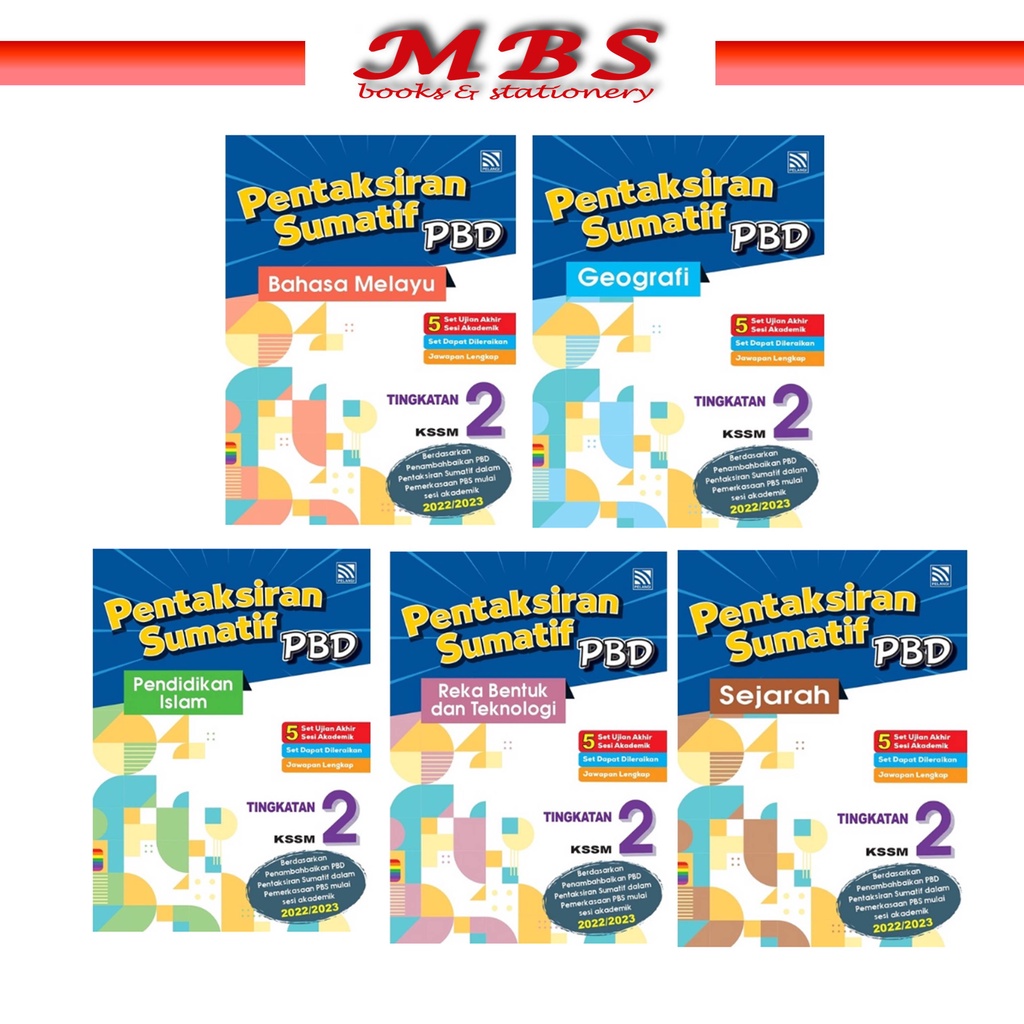 Buku Latihan KSSM Pentaksiran Sumatif PBD Tingkatan 2 ( 2023 ) | Shopee Malaysia