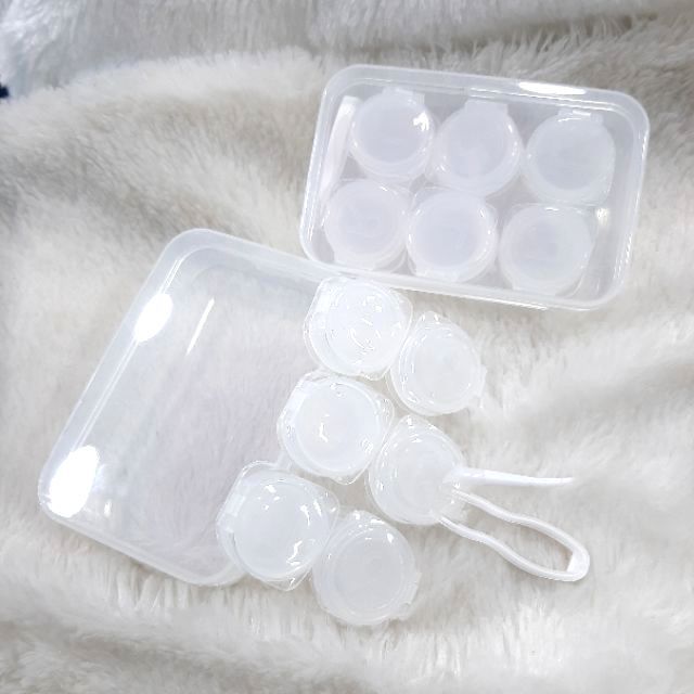 Travel Kit Clear 3in1 Casing Contact Lenses Case CC35 Bekas Lens ...