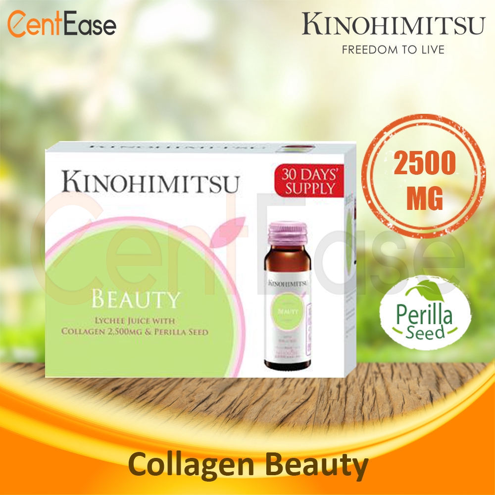 Kinohimitsu Collagen Beauty 50ml x 16s - Lychee Juice with Collagen ...