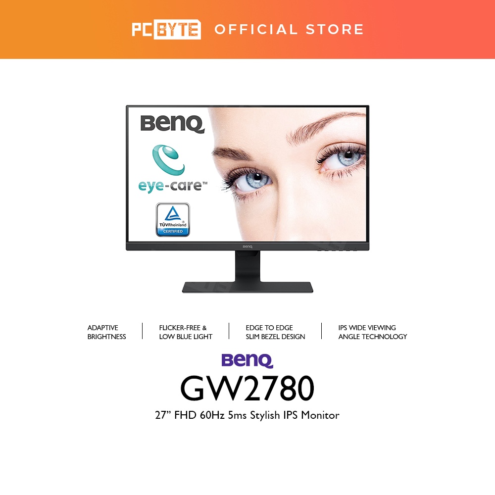 BenQ GW2780 27" FHD 60Hz 5ms Stylish IPS Monitor PCByte | Shopee Malaysia