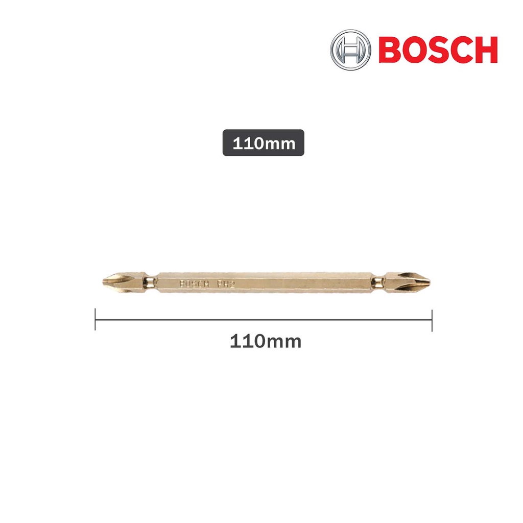 BOSCH Gold PH2 Double Ended Magnetized Screwdriver Bit 2608521042 2608521043 2608522255 | Shopee ...