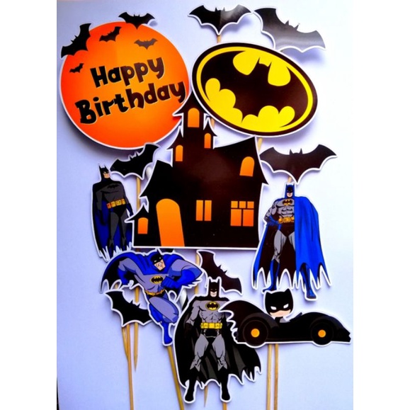 Batman Cake Topper Birthday | Shopee Malaysia