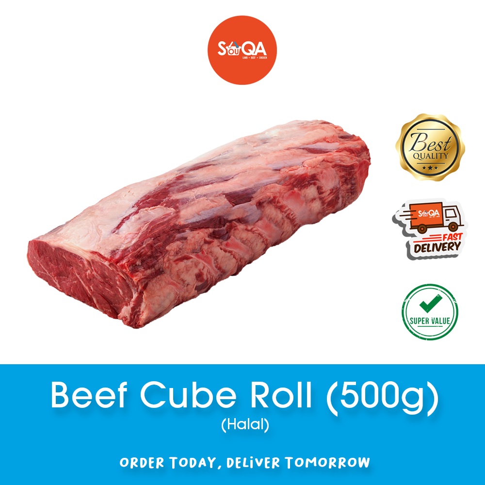 [Klang Valley only] Beef Cube Roll 500g (Halal) | Shopee Malaysia