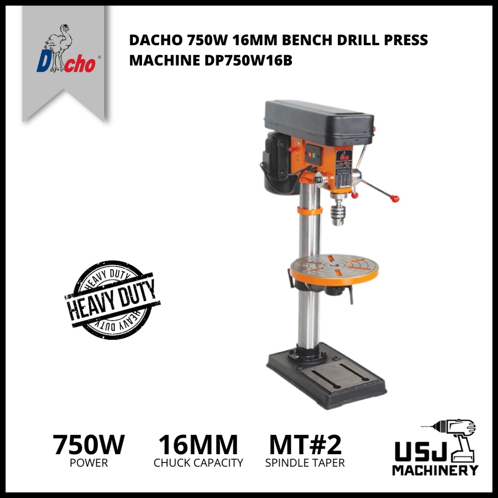 DACHO 750W 16mm Bench Drill Press Machine DP750W16B | 6 Months Warranty ...