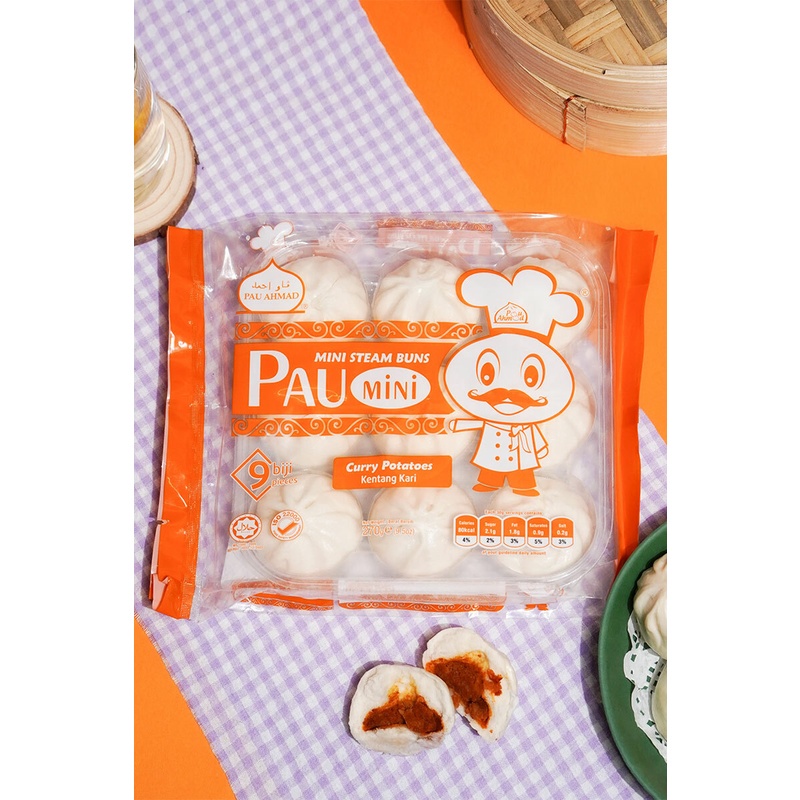Pau Ahmad Mini Pau 30gm - Curry Potato / Kari Kentang (9 Pcs / 9 Biji ...