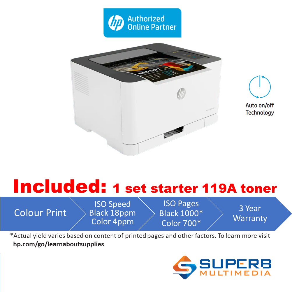 HP Color Laser Printer 150a | Shopee Malaysia
