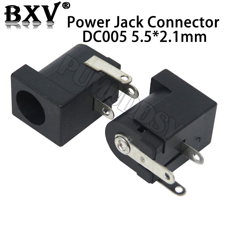 10PCS DC-005 Black and White DC Power Jack Socket Connector IBUW DC005 ...
