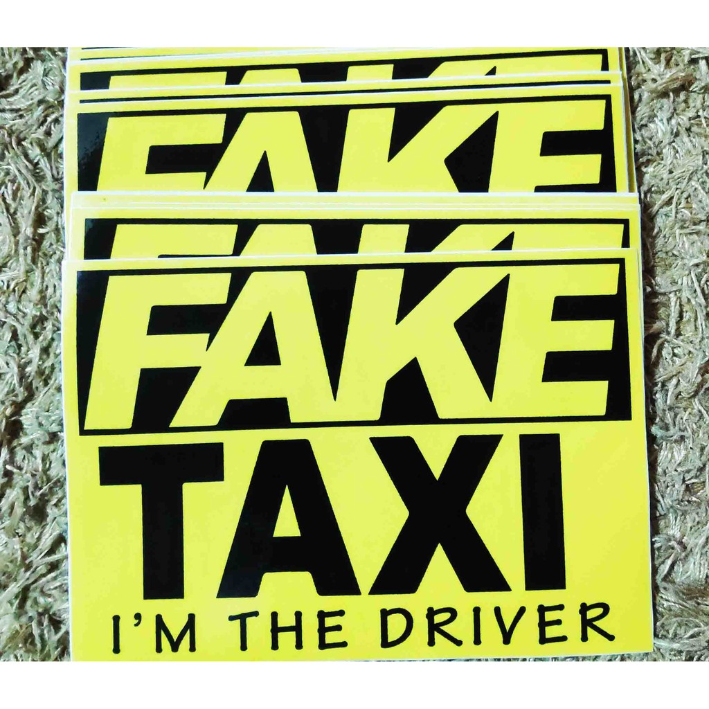 fake taxi Sticker printing | Shopee Malaysia