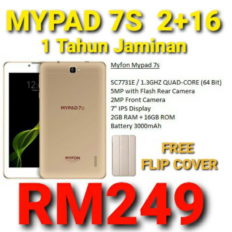 Original Official Myfon Mypad 7s 7 Inch tablet 2GB RAM | Shopee Malaysia