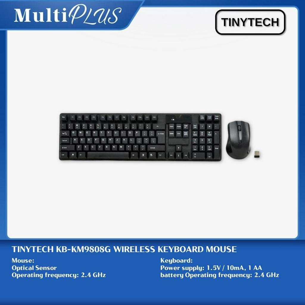 TINYTECH KB-KM9808G WIRELESS KEYBOARD MOUSE | Shopee Malaysia