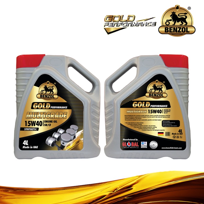 [ORIGINAL] BENZOL 15W40 SYNTHETIC 4L CAR ENGINE OIL MINYAK ENJIN KERETA ...