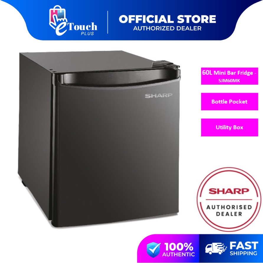 Sharp (60 L) Mini Bar Fridge SJM60MK peti sejuk | Shopee Malaysia