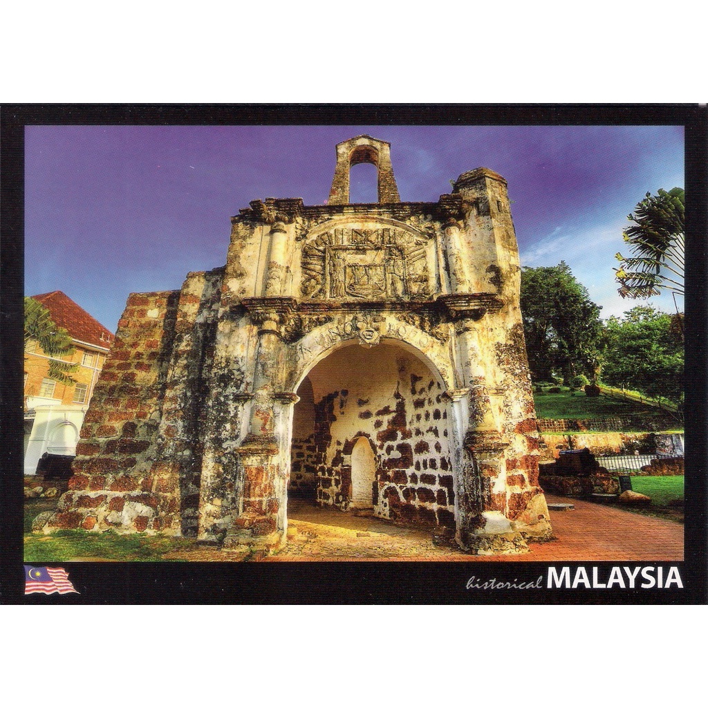 Malaysia Postcard - Malacca UNESCO World Heritage Site A Famosa ...