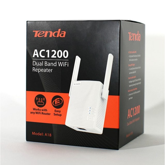 Tenda A18 AC1200 5Ghz+2.4Ghz Dual Band Wireless WiFi Extender/Repeater ...