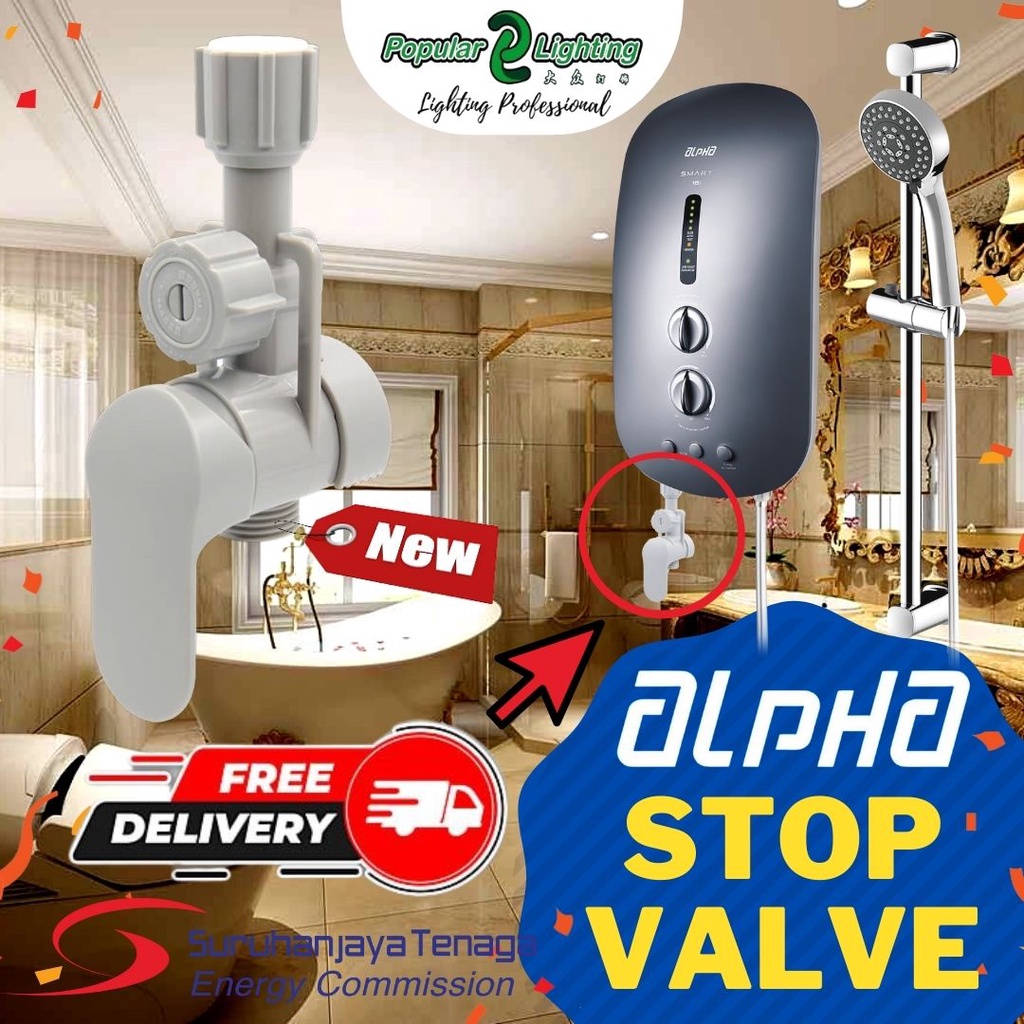 ALPHA GEN C FILTER STOP VALVE FOR INSTANT SHOWER WATER HEATER IM9 ...