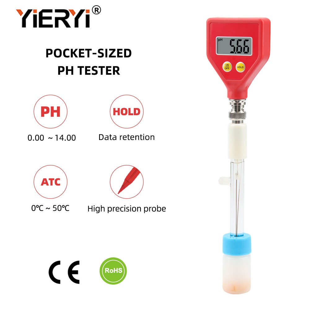 YIERYI PH Meter Cheese Bread Acidity Meter Digital Acidity Meter Soil ...