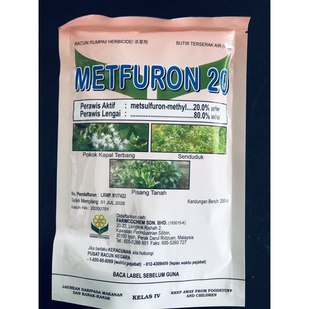 METFURON 20 (250gm) / RACCUN RUMPAI / Racun Anak Pokok Herbicide ...