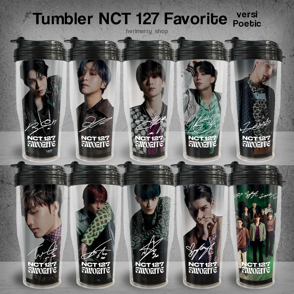 Tumbler NCT 127 FAVORITE Poetic version Merchandise KPOP Gift NCTzen ...