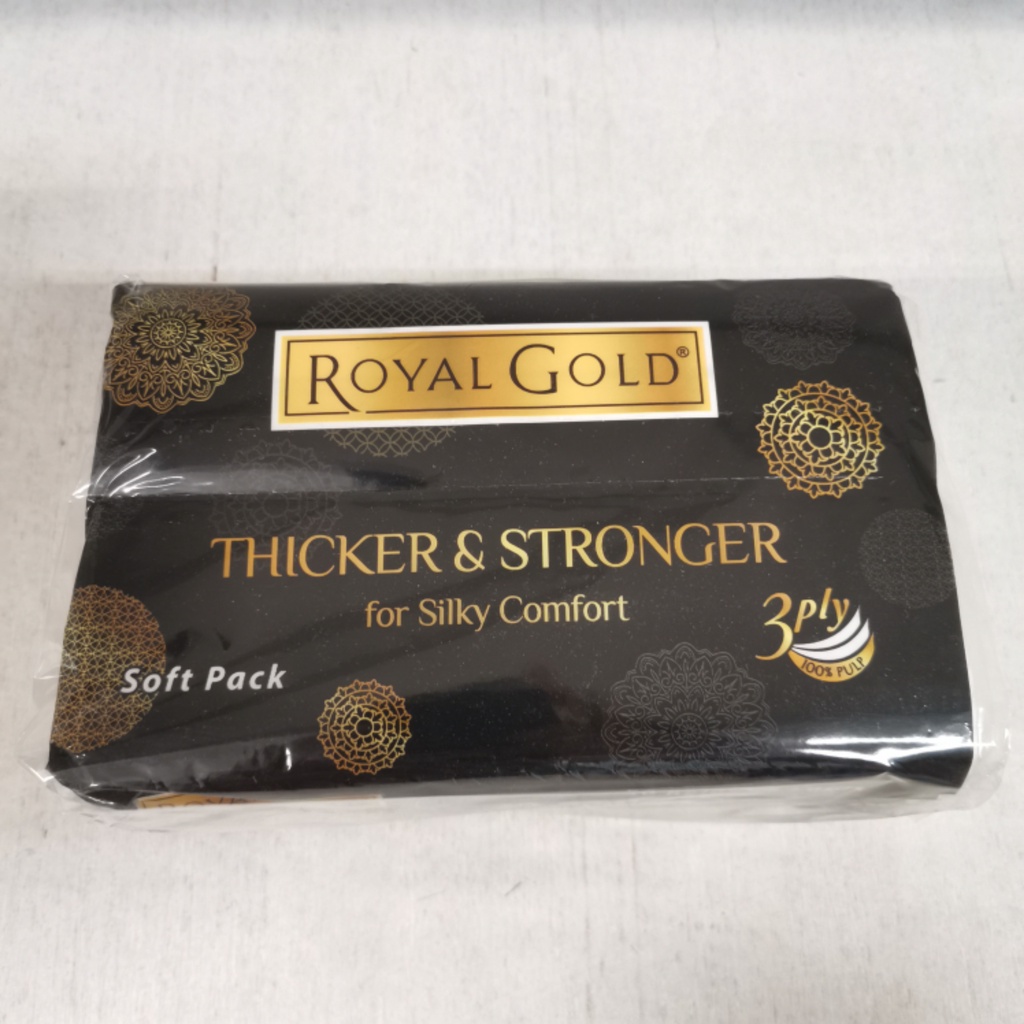 [MEOW] Royal Gold Tissue Soft Pack (50 sheet x 3 ply) / Tisu Royal Gold ...