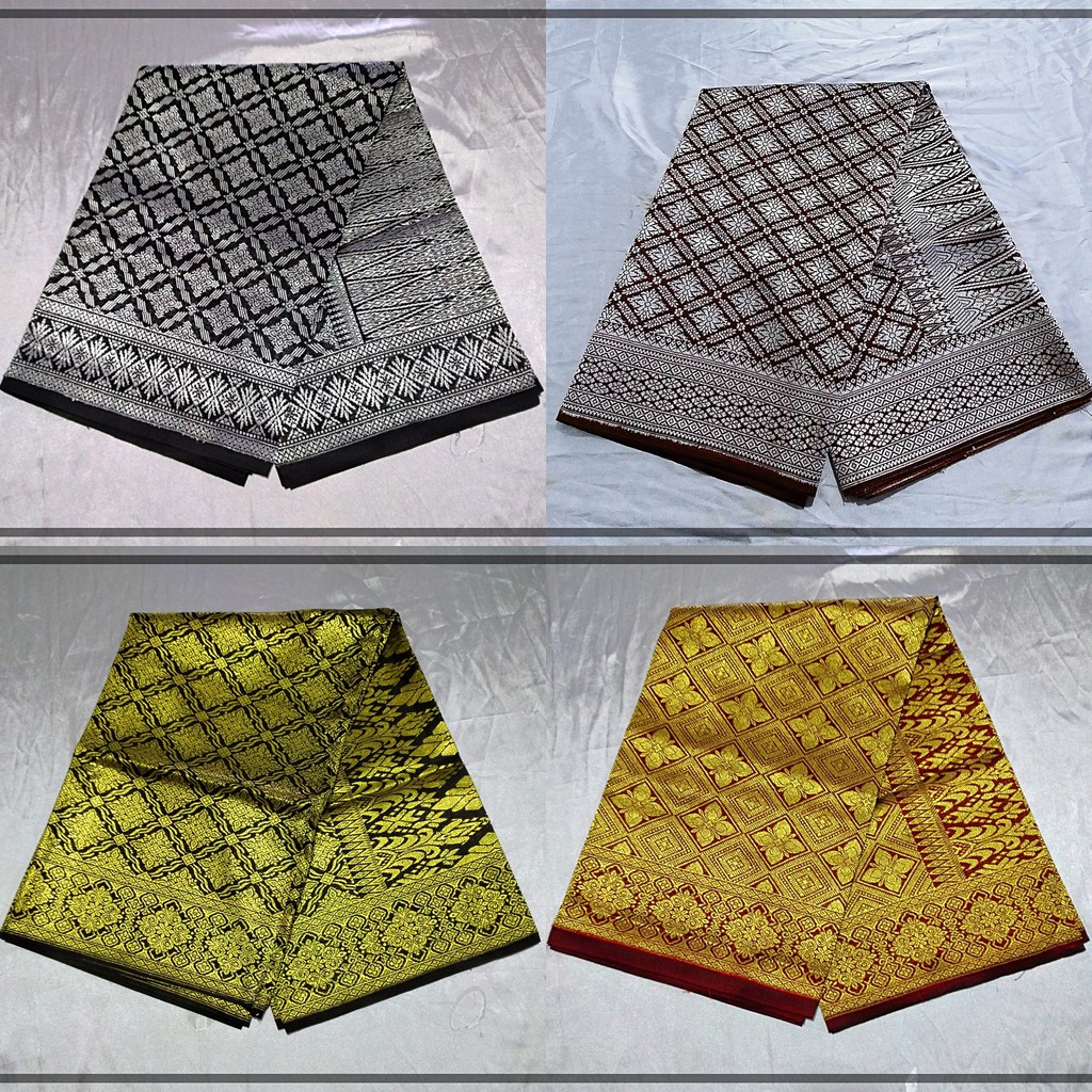sampin songket terengganu, sampin siap jahit. sampin black silver ...