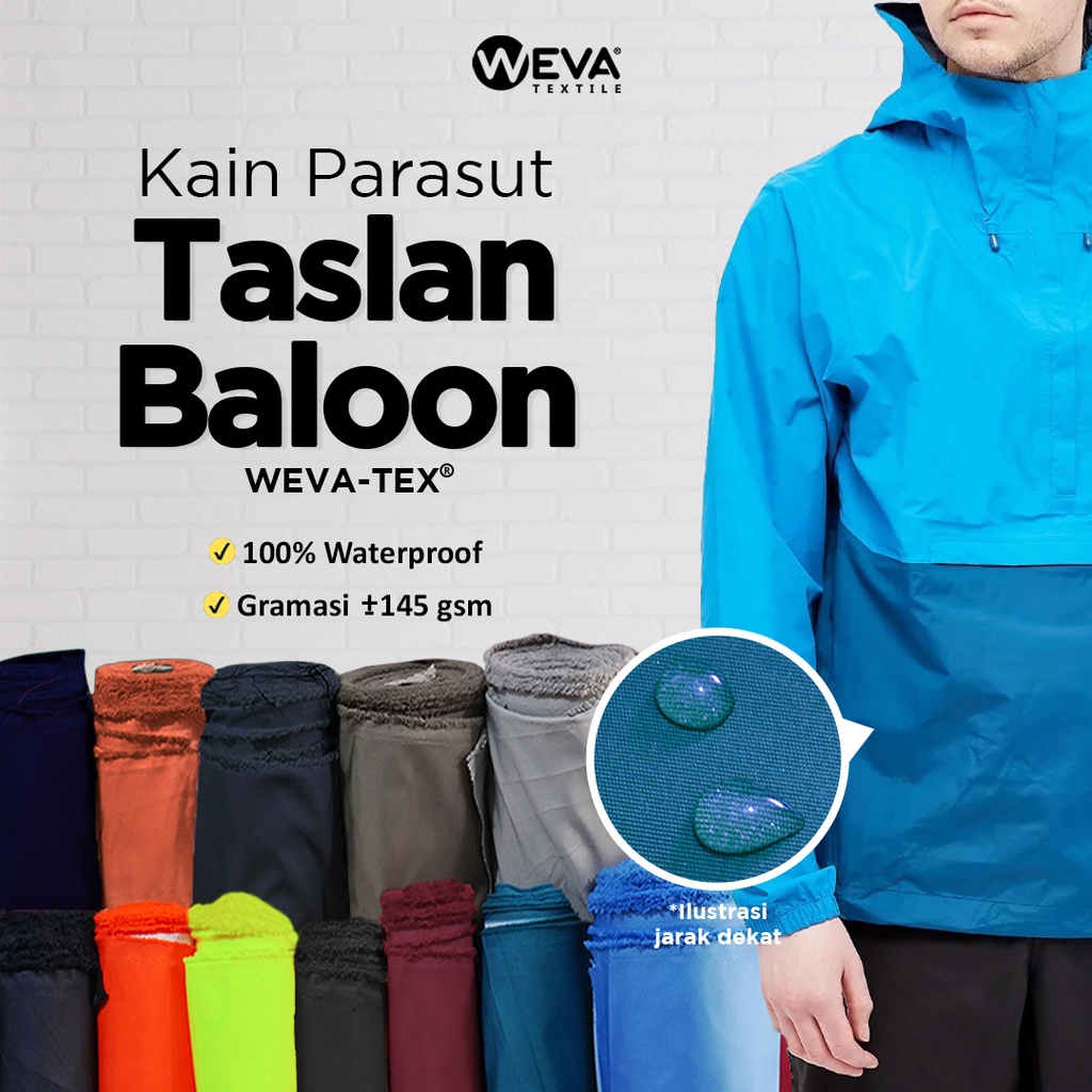 TASLAN BALLOON Parachute Jacket Fabric Taslan Balloon Waterproof 2 ...