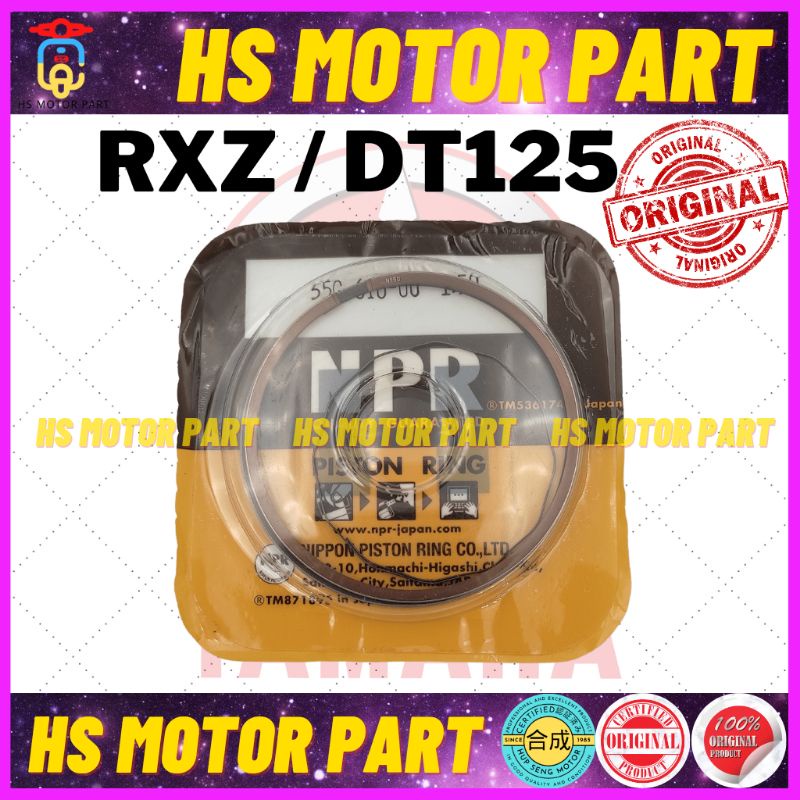 HSMOTORPART NPR Piston Ring Japan 💯 Rxz / Dt125 / Rxk / Y125 Piston ...