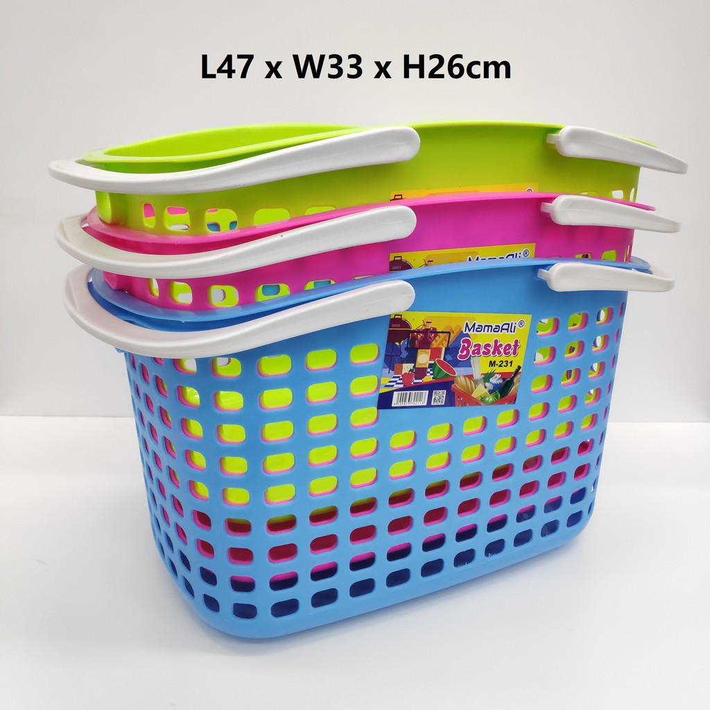 Easy Carry Shopping Basket With Handles/Durable Plastic Basket With ...