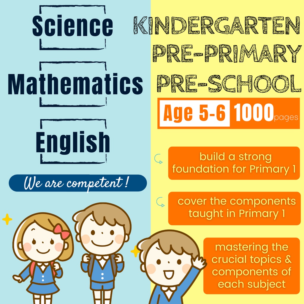 KD2 Pre-Primary Science + Pre-primary English Pre-primary Maths ...