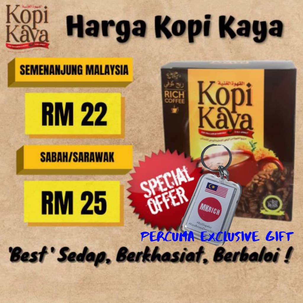 (MINUMAN) KOPI KAYA 30G X 10 SACHETS | Shopee Malaysia