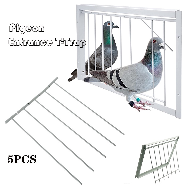 5 Pcs Pigeon Entrance T-Trap Pigeon Bird Entrance One-Way Trap Iron T ...