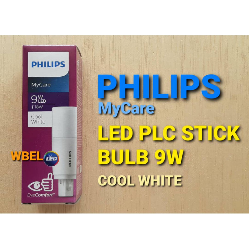 PHILIPS LED PLC STICK BULB 9W 2P G24D MYCARE (COOL DAYLIGHT/WARM WHITE ...