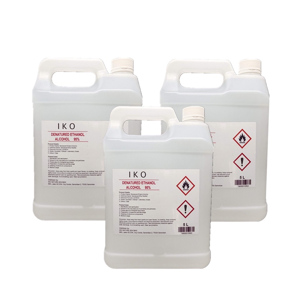 Ethanol Alcohol 95% [5000ML] Sanitizer / Solvent / Medical ...