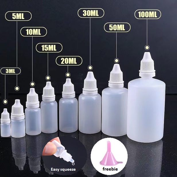 50pcs/100Pcs 3ml 5ml~100ml Empty Eye Drop Bottles Squeezable Eye Liquid ...