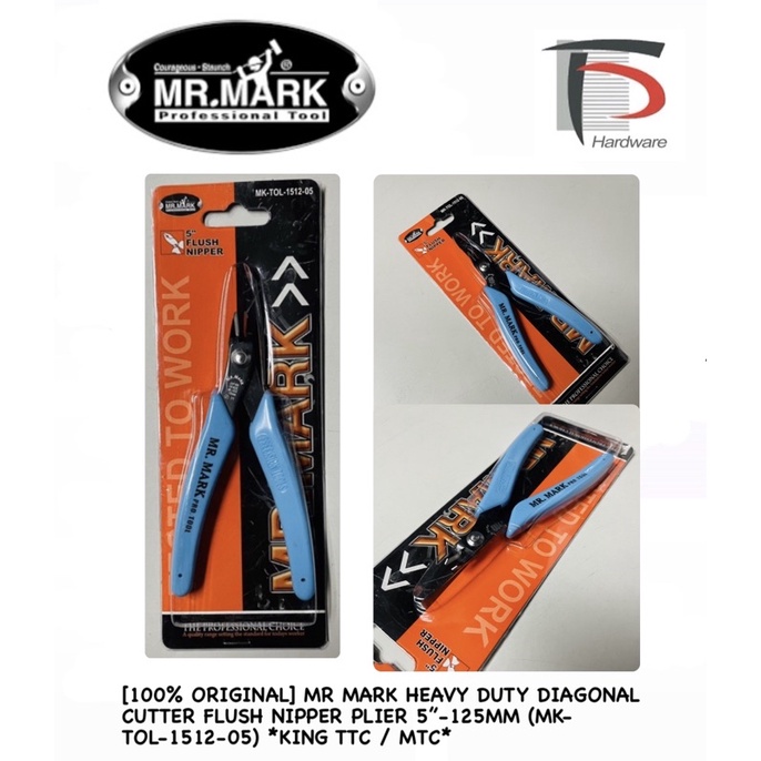 [100% ORIGINAL] MR MARK HEAVY DUTY DIAGONAL CUTTER FLUSH NIPPER PLIER 5 ...