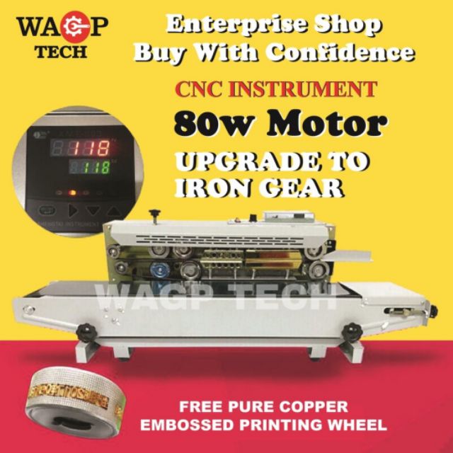 READY STOCK WAGP FR-900 | FR-770 Horizontal Continues Semi Auto Sealing ...