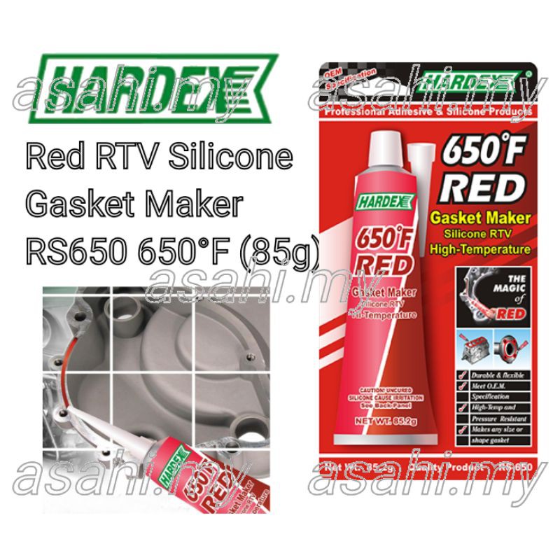 Hardex Red RTV Silicone Gasket Maker RS650 | Shopee Malaysia