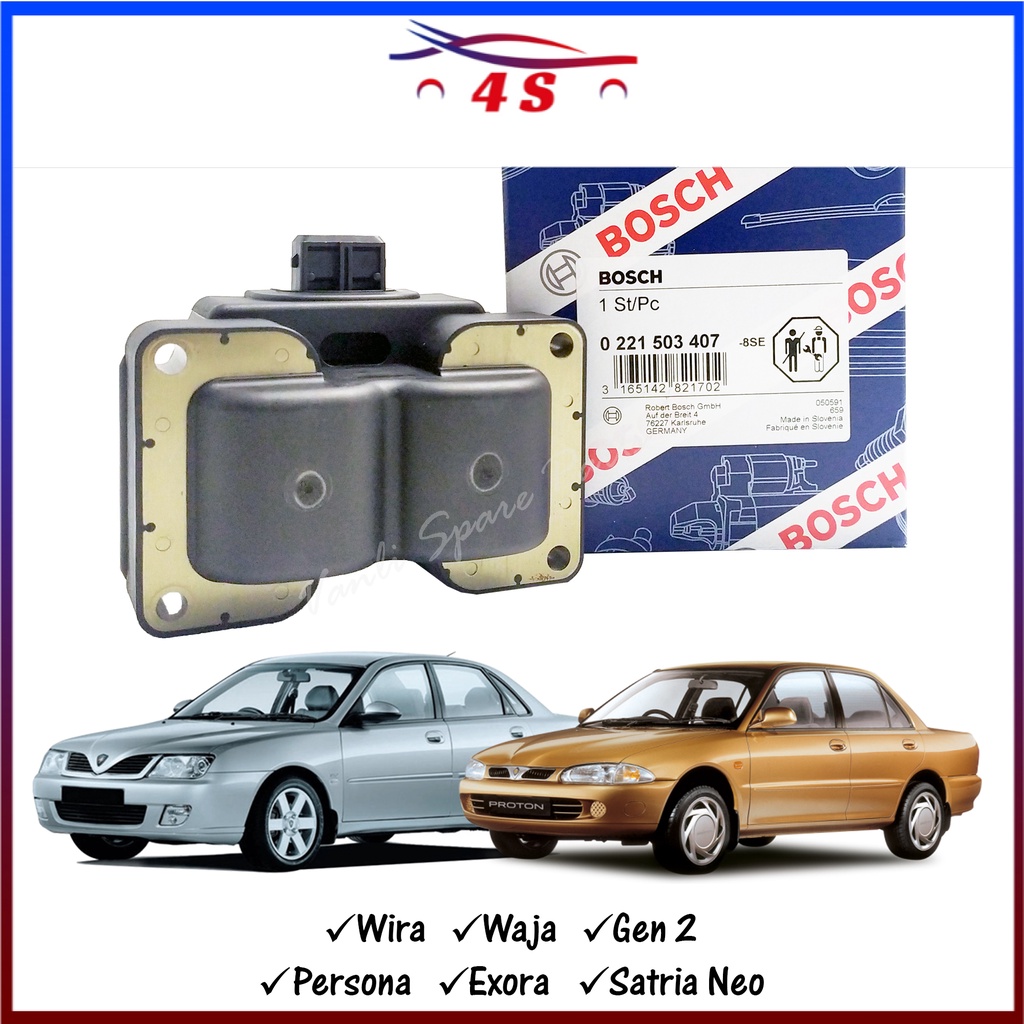 Bosch Ignition Coil for Proton Wira, Waja, Gen 2, Persona, Exora ...